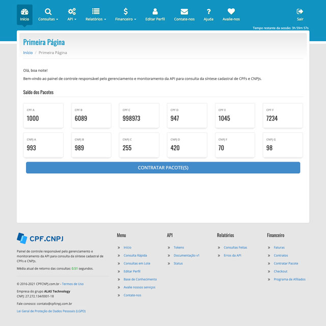 CPF.CNPJ - Primeira Página